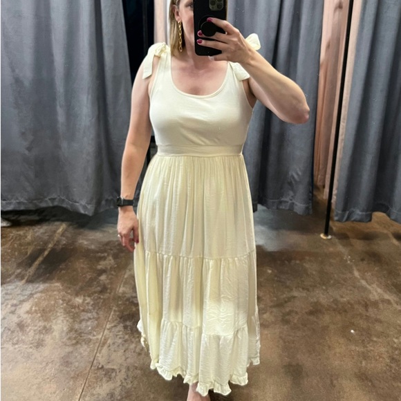 by the river | Dresses | By The River Ivory Maxi Dress New Sml Bow ...